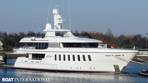 Update on launch of Feadship F45 motor yacht Blue Sky
